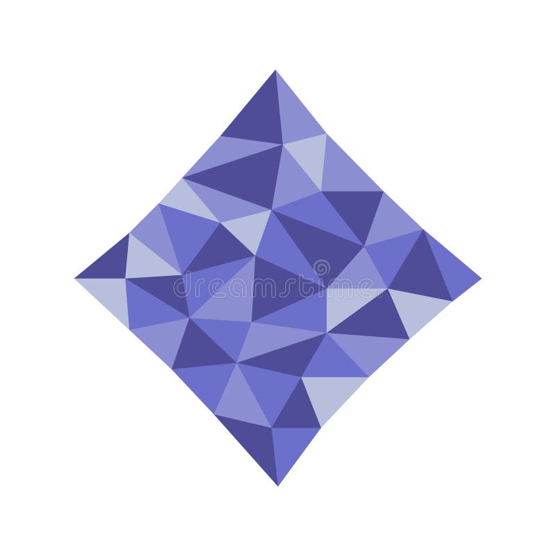 Polygonal Geometric Crystal Diamond Symbol Suitable for Best Award or ...