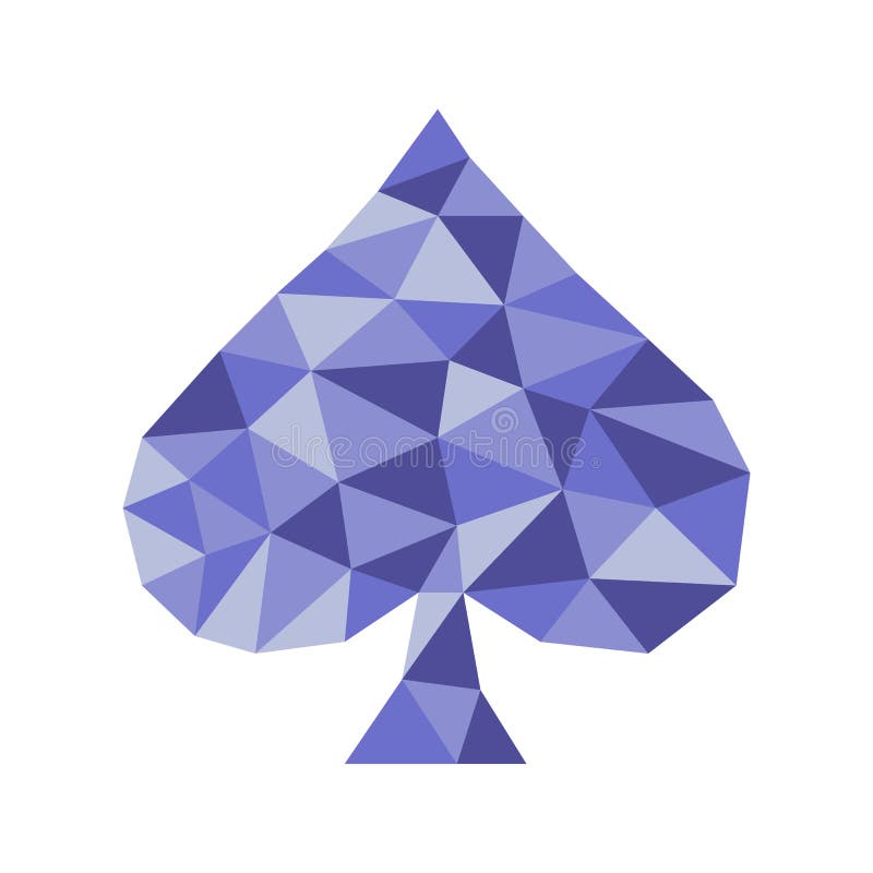 Polygonal Geometric Crystal Spade Symbol Suitable for Best Award or ...