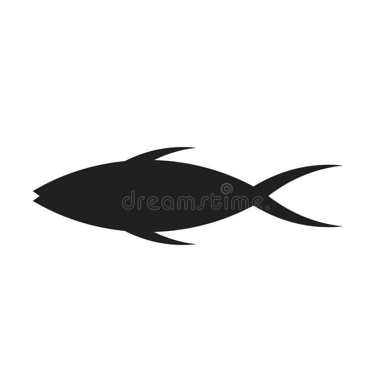 Solid fish icon vector stock vector. Illustration of outline - 237361473