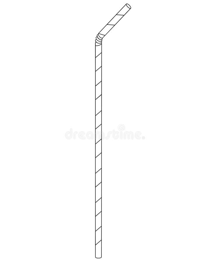 Curved Drinking Straw Stock Illustrations – 36 Curved Drinking Straw ...