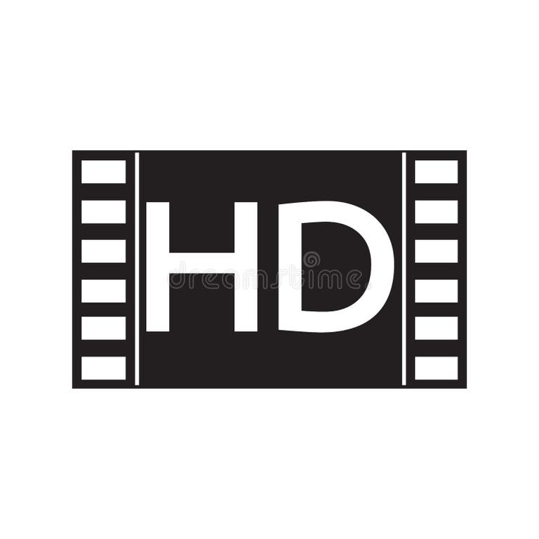 HD. Vector for High Definition Film Quality. Suitable for Code on Movie ...