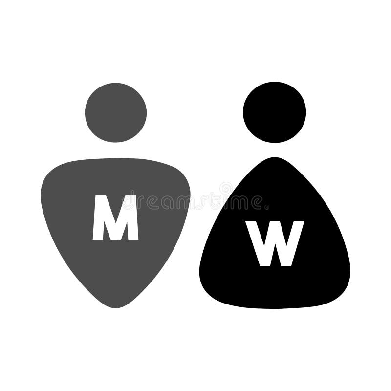 Web Gender Icon. Male and Female Icons. Stock Vector - Illustration of ...
