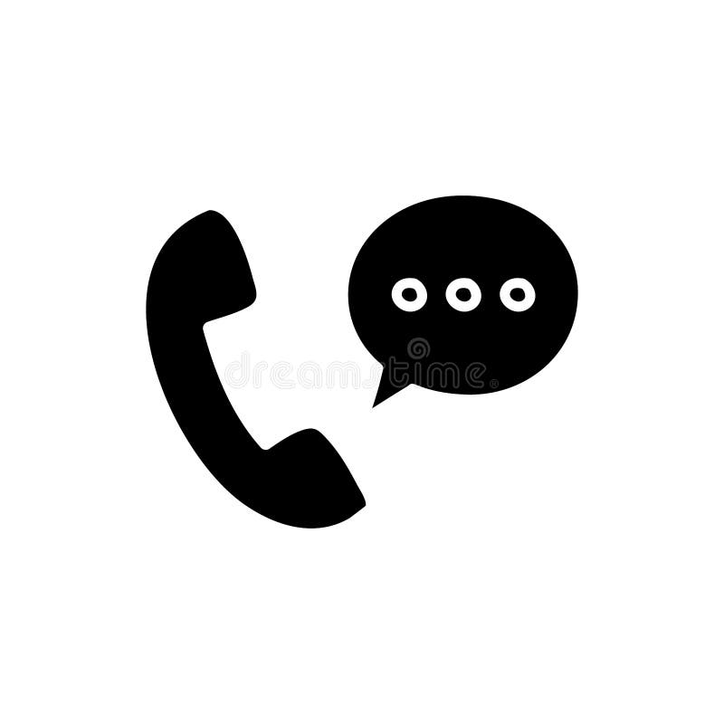 Web Phone Icon Vector. Voicemail Icon Symbol on the Phone. Flat Style ...