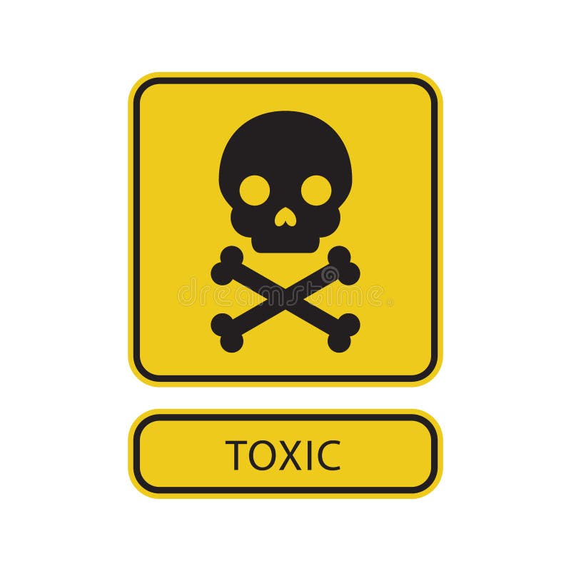 Toxic Sign, Symbol. Warning Radioactive Zone Graphic Vector Set. Icon ...
