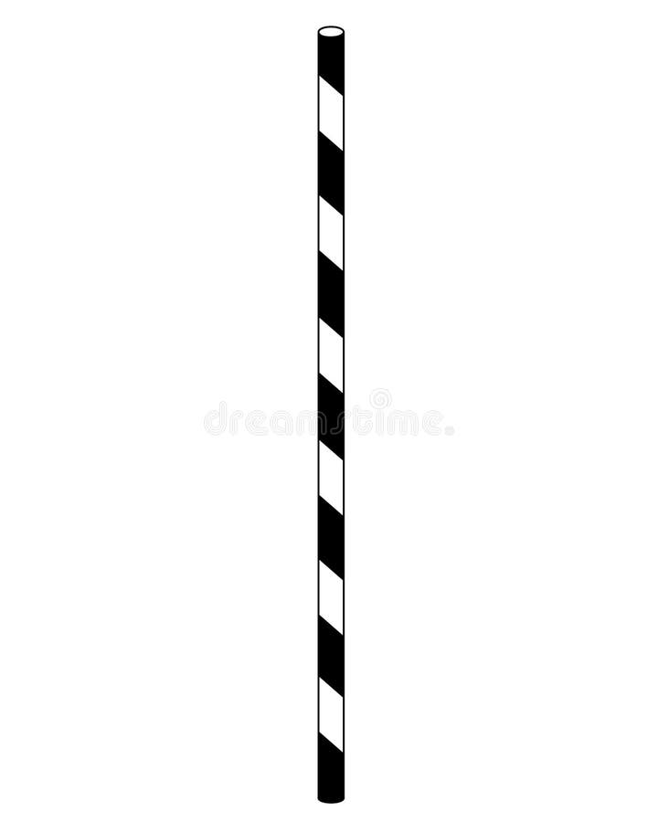 Drinking Straw, Flat Striped - Stock Illustration for Coloring ...
