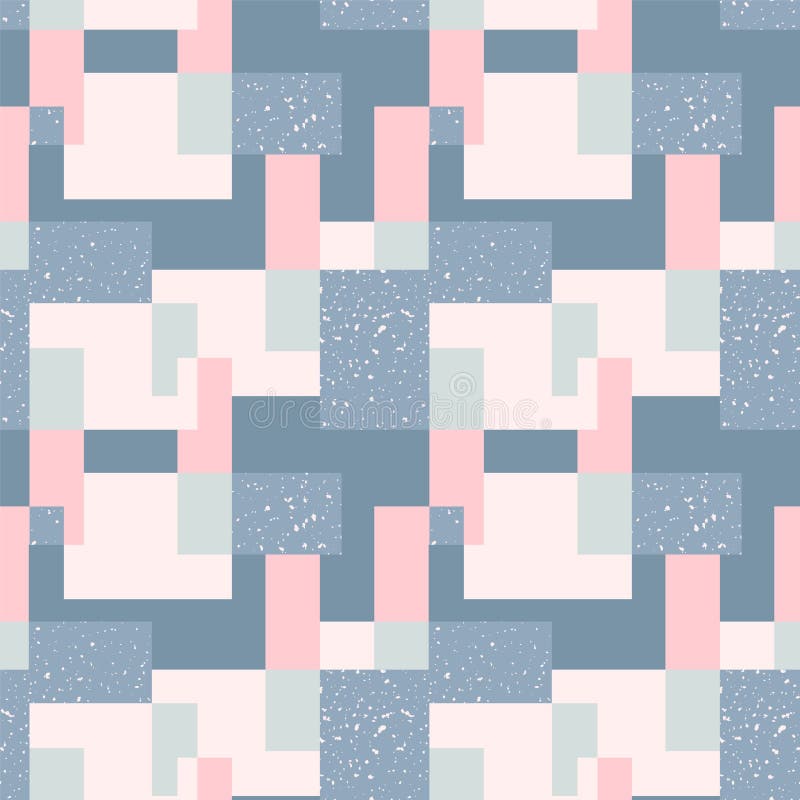 Seamless Abstract Pattern with Geometry Squares Stock Vector ...