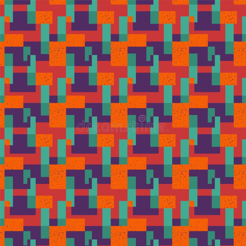 Seamless Abstract Pattern with Geometry Squares Stock Vector ...