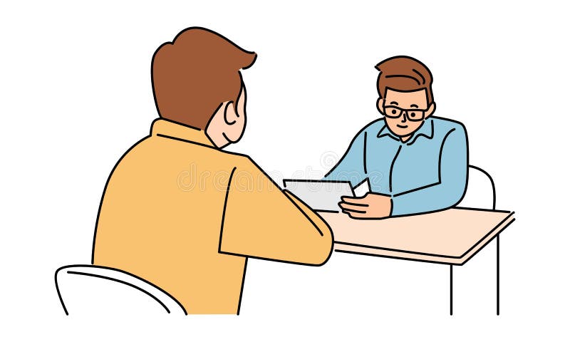 Business Consultant Manager and Employee Stock Vector - Illustration of ...