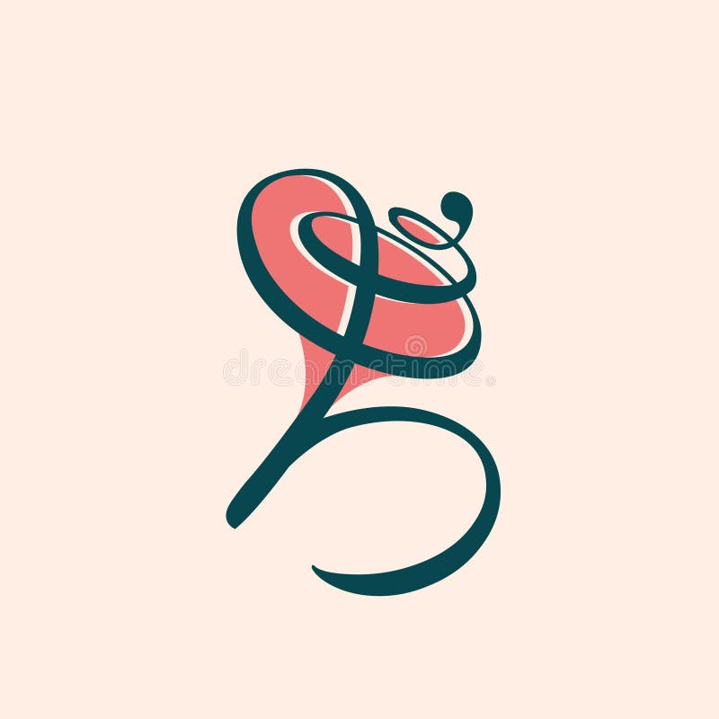 Letter B Logo. Lowercase Alphabet Initial. Stock Vector - Illustration ...