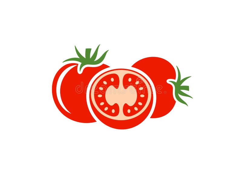 Tomato Logo. Isolated Tomato on White Background Stock Vector ...