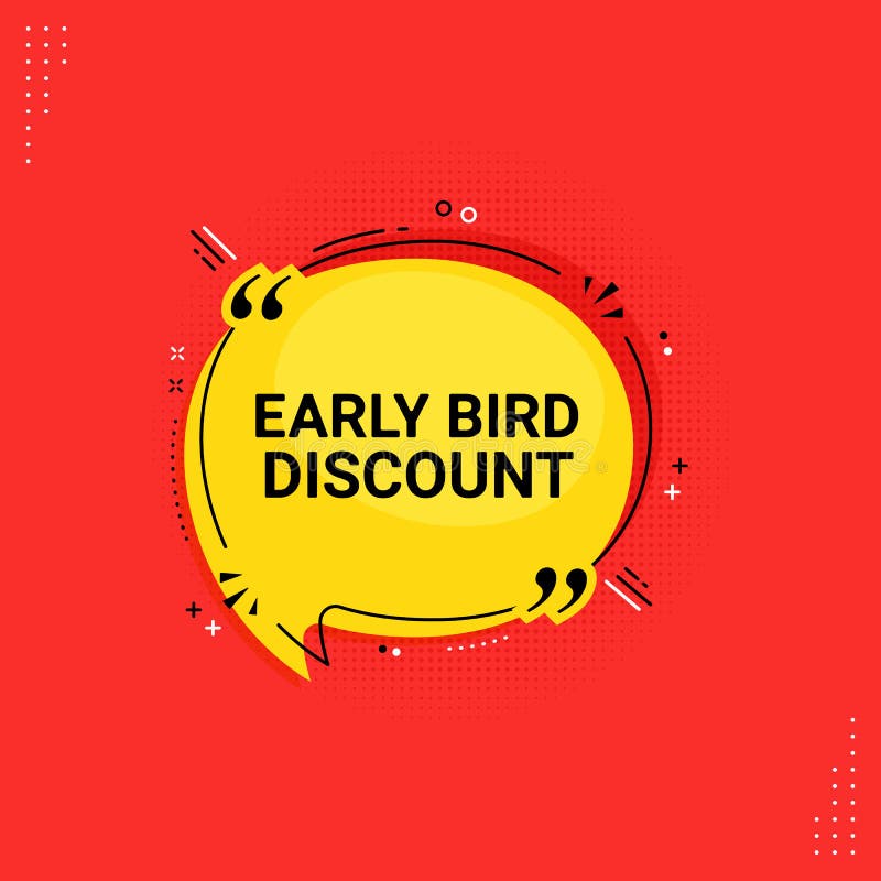 Early Bird Banner Design Stock Illustrations – 812 Early Bird Banner ...