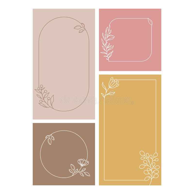 Vector Design Templates in Simple Modern Style with Copy Space for Text ...