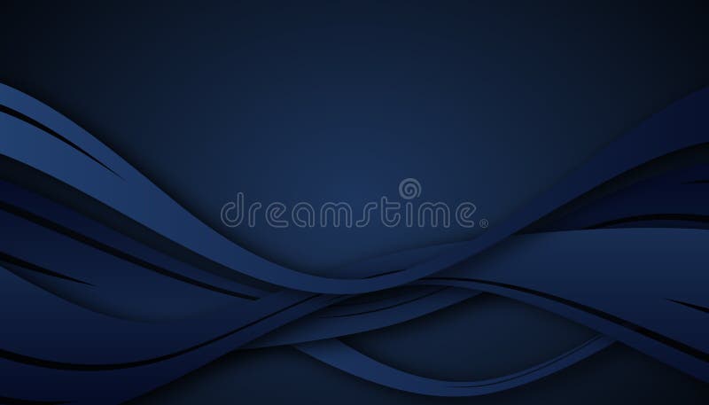 Abstract Navy Blue Color Wave Background Stock Illustration Stock ...