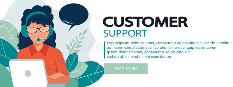 Business Customer Care Service Concept. Stock Vector - Illustration of ...