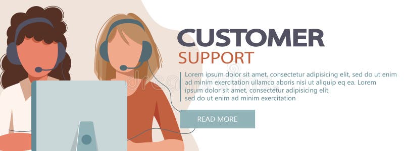 Business Customer Care Service Concept Stock Vector - Illustration of ...