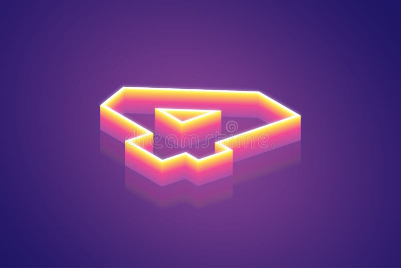 3d Render 4 Number the Best Digital Symbol Illustration Stock ...