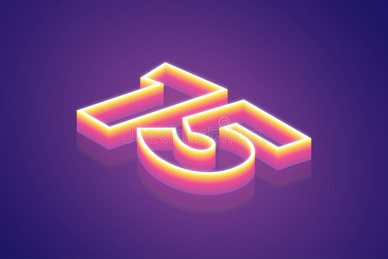 Purple Neon Number 15 Stock Illustrations – 19 Purple Neon Number 15 ...