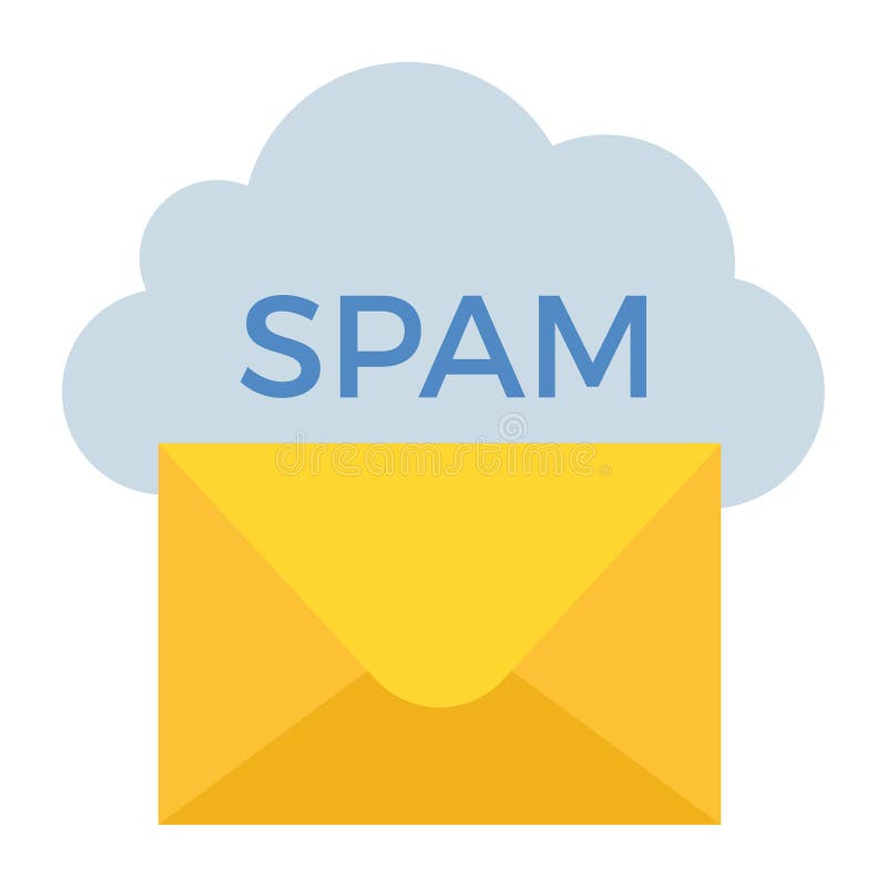 Spam Email Virus 3d Rendering Isometric Icon. Stock Vector ...