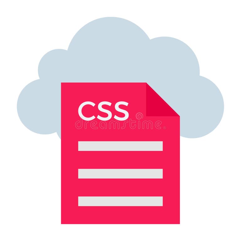 Css File - Flat Color Icon. Stock Vector - Illustration of color, file: 240922307