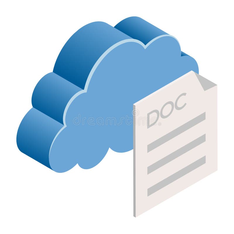 Cloud Document Download Upload Logo Stock Vector - Illustration of ...