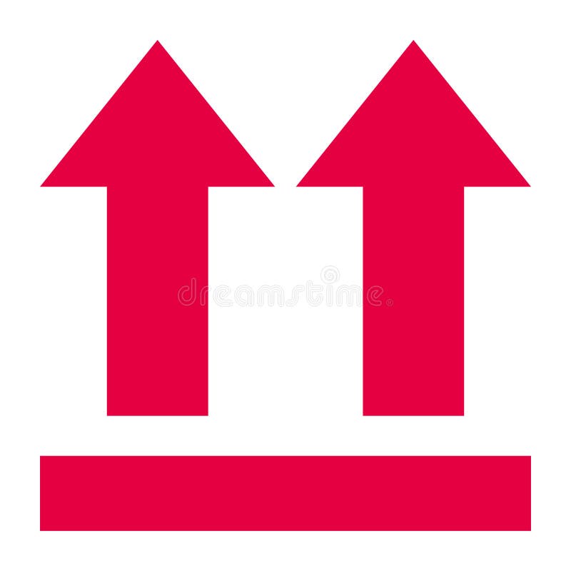 Shipping Arrows - Flat Color Icon. Stock Vector - Illustration of ...