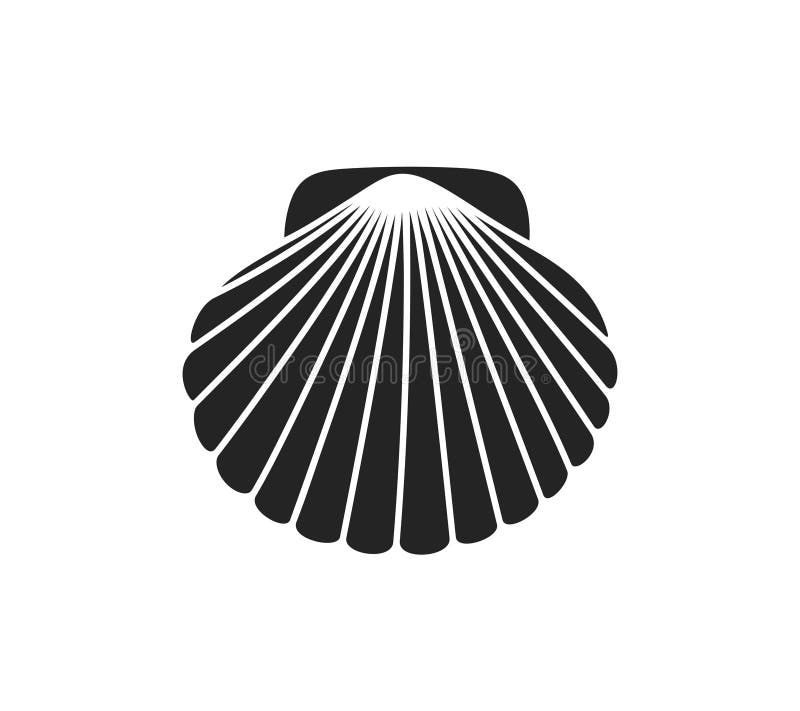 Scallop Logo. Isolated Scallop on White Background Stock Vector ...