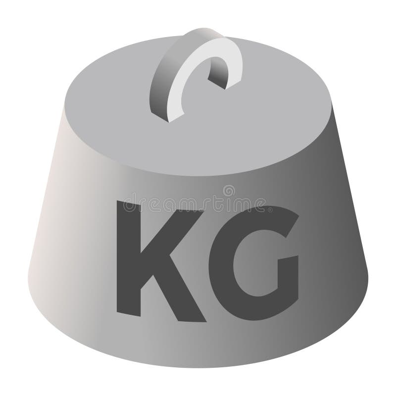 Kilogram - Isometric 3d Illustration. Stock Illustration - Illustration ...
