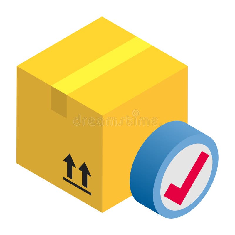 Package Check - Isometric 3d Illustration. Stock Illustration ...