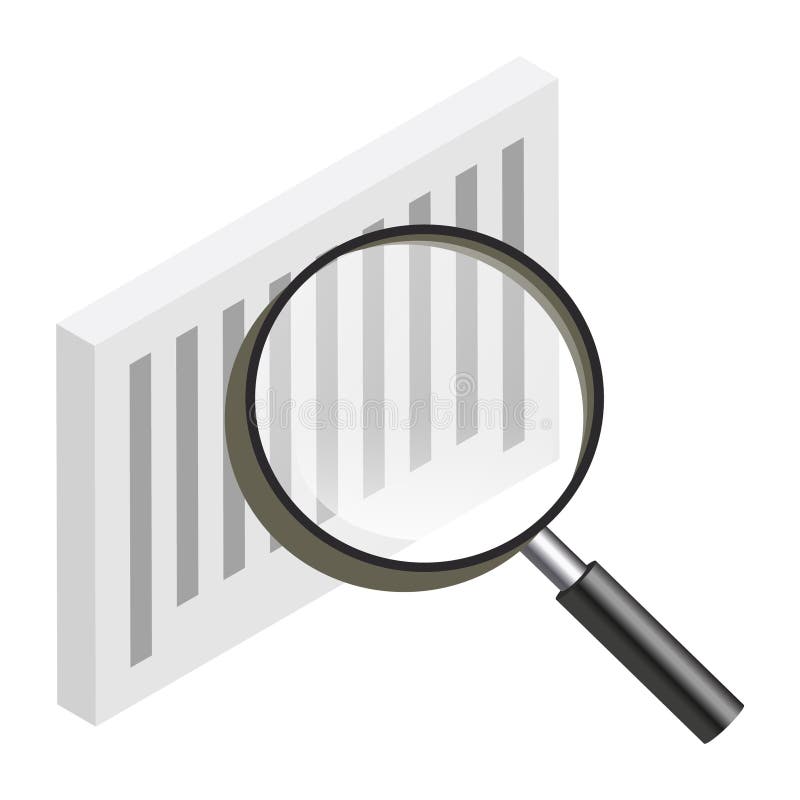 Barcode Scan - Isometric 3d Illustration. Stock Illustration ...
