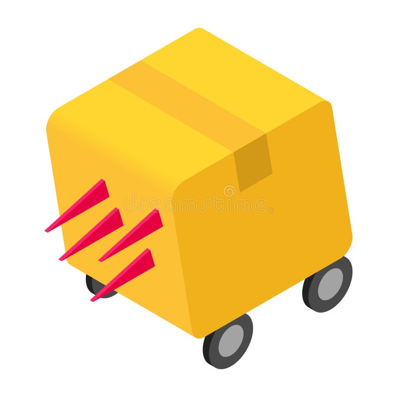 Fast Parcel - Isometric 3d Illustration. Stock Illustration ...