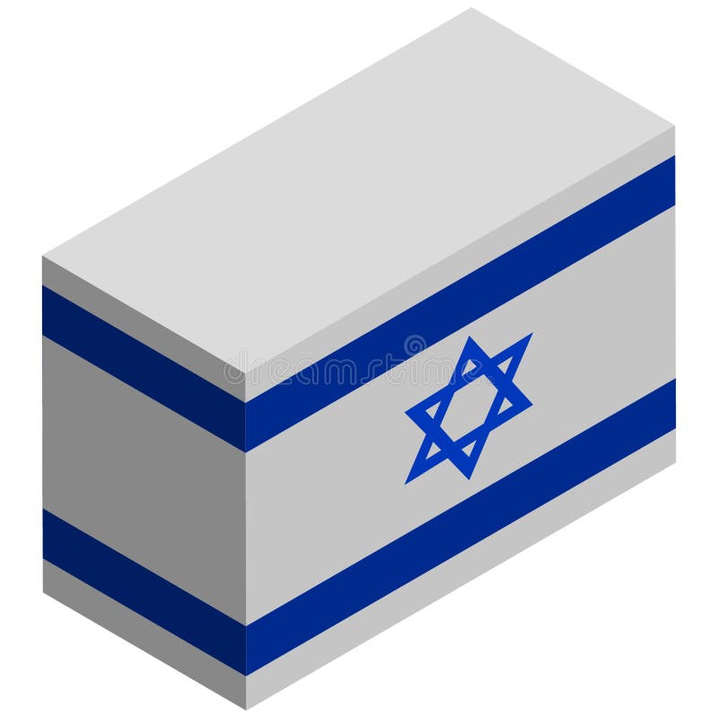 National Flag of Israel - Isometric 3d Rendering. Stock Vector ...
