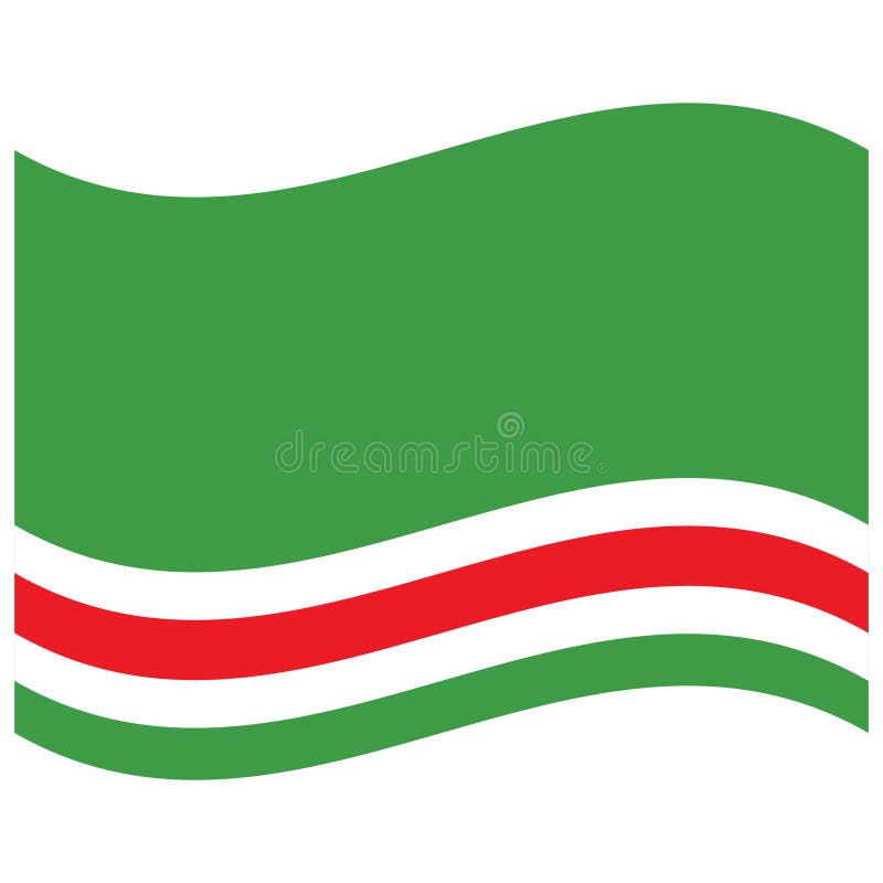 National Flag of Ichkeria - Flat Color Icon. Stock Vector ...