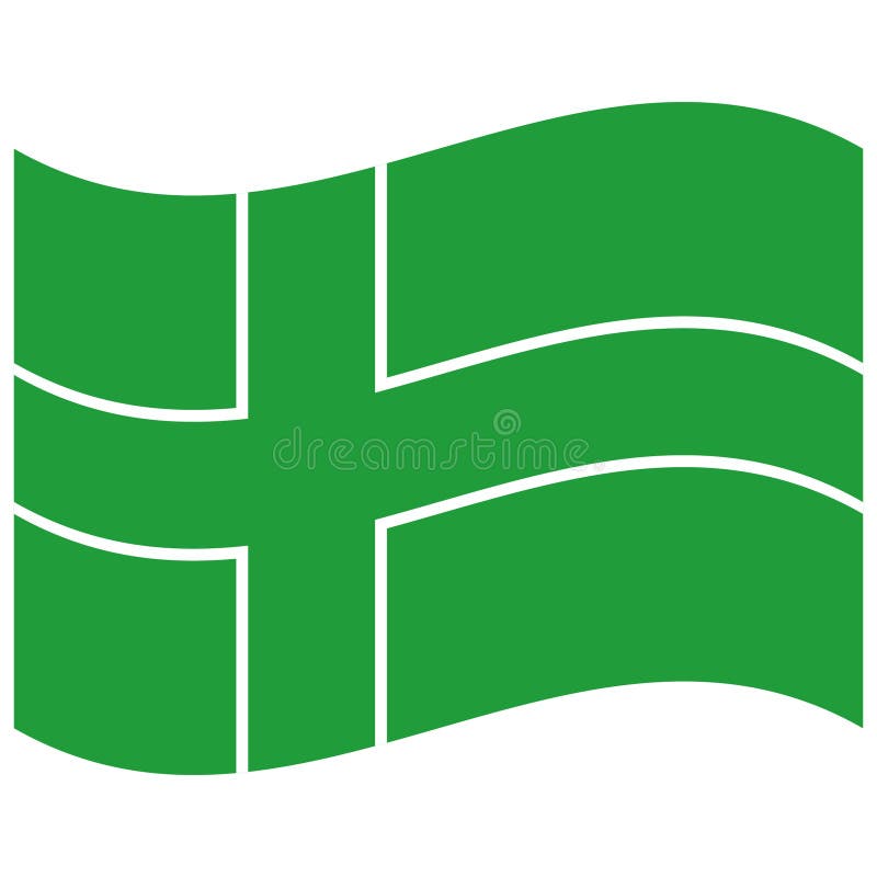 National Flag of Ladonia - Flat Color Icon. Stock Vector - Illustration ...