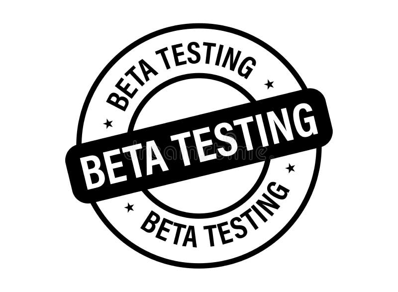 `beta Testing` Vector Icon. Black in Color Stock Vector - Illustration ...