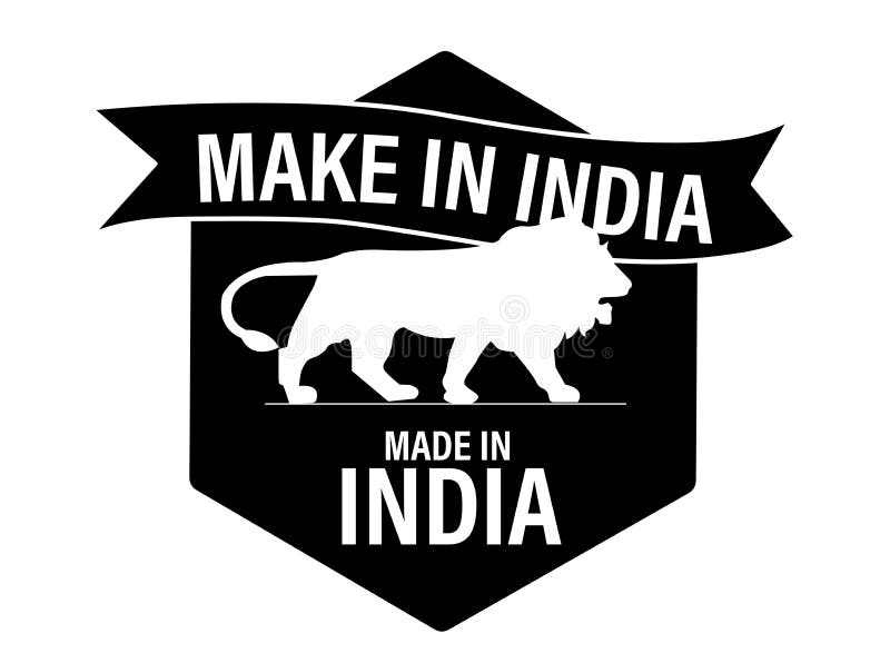 Made in India, Make in India Vector Icon, Stock Vector - Illustration ...