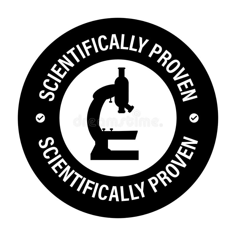 Scientifically Proven Vector Icon Stock Vector - Illustration of ...