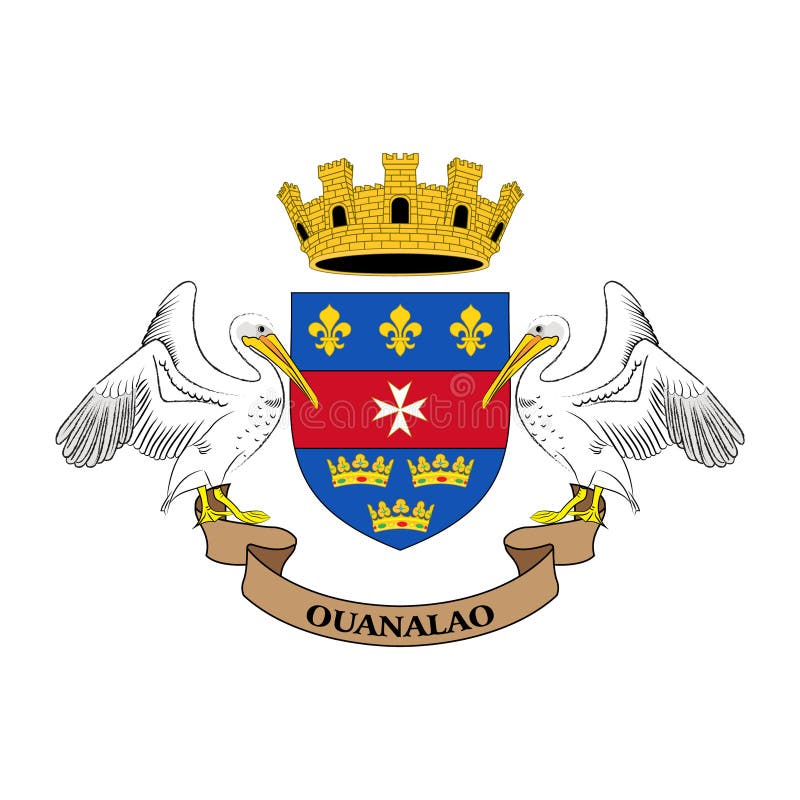 National Flag of Saint Barthelemy - Flat Color Icon. Stock Vector ...