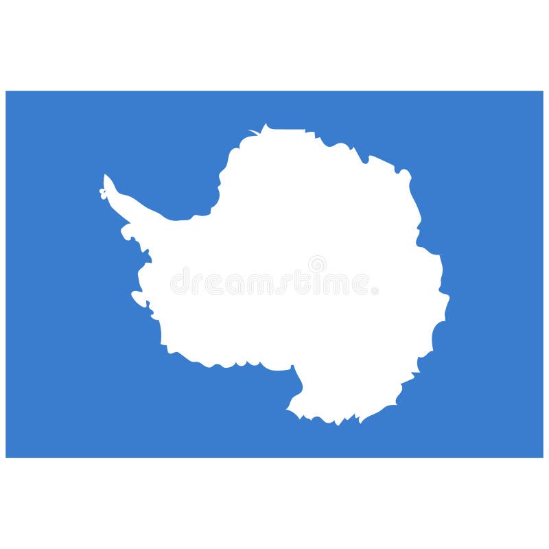 National Flag of Antarctica - Flat Color Icon. Stock Vector ...