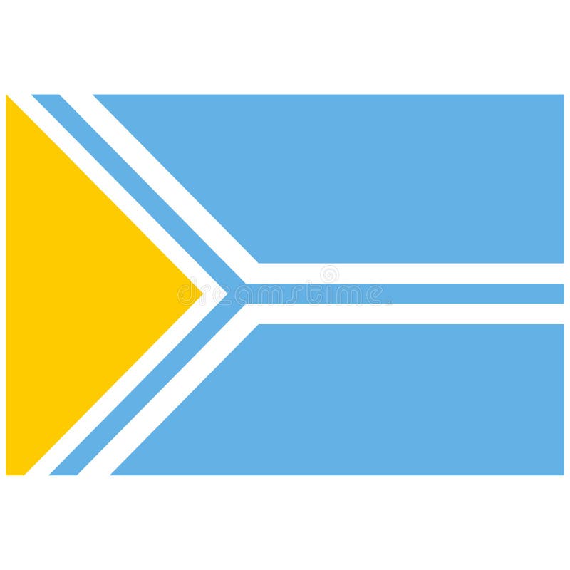 National Flag of Tuva - Flat Color Icon. Stock Vector - Illustration of ...