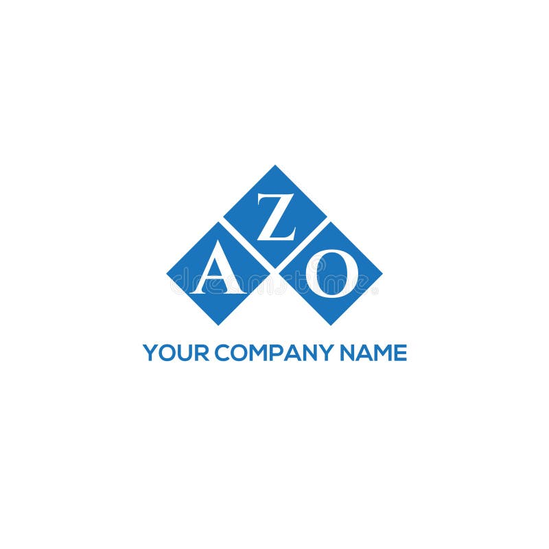 AZO Letter Logo Design on Black Background. AZO Creative Initials ...