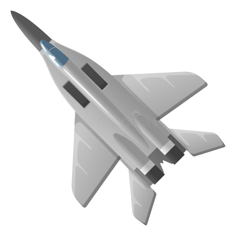 Realistic Modern Air Combat Jet Fighter Mig 29. Stock Vector ...