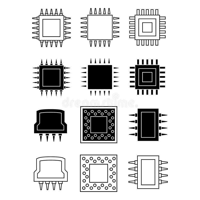 Blank Microprocessor Stock Illustrations – 134 Blank Microprocessor ...