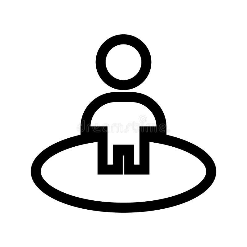 Nearby Users Icon Vector. Suitable for Menus on Phones or Smart Phones ...