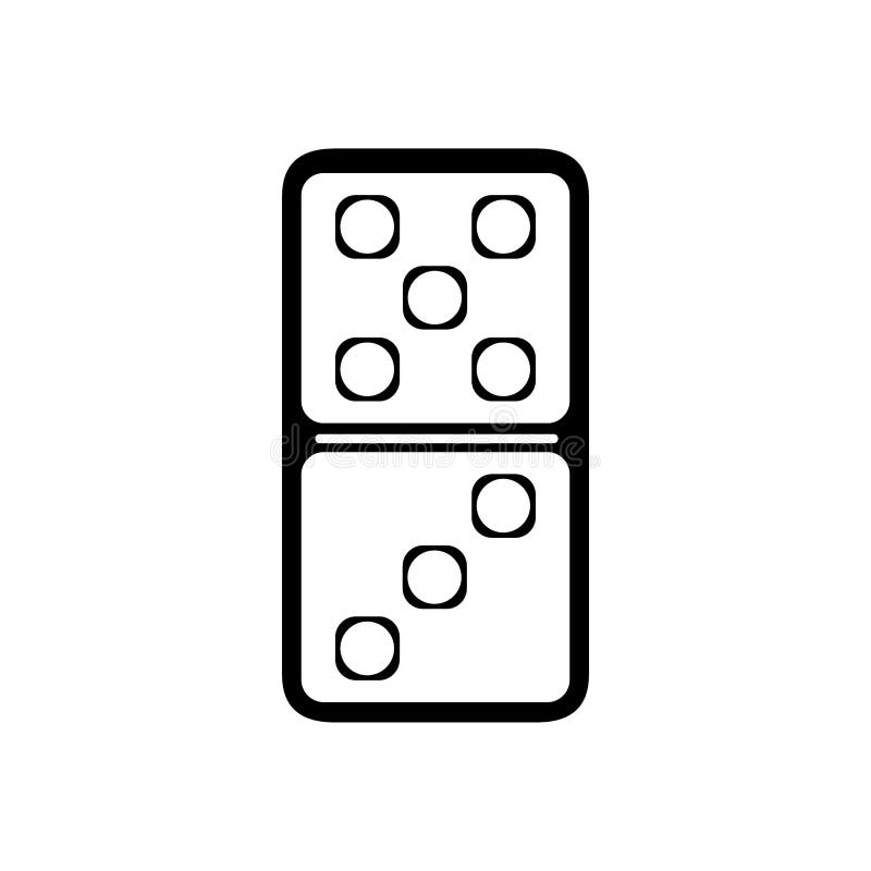 Vector Illustration of Realistic Domino Full Set Isolated on ...