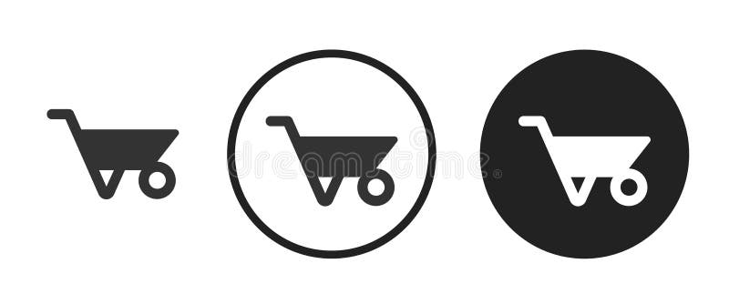 Cart icon . web icon set stock illustration. Illustration of isolated ...