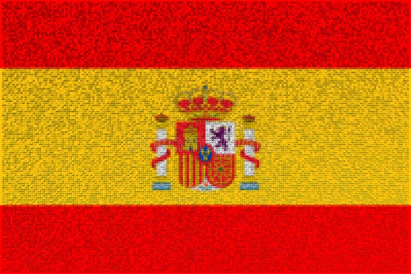 Spain. Flag of Spain. Llustration of the Flag of Spain. Horizontal ...