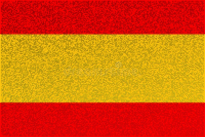 Spain. Flag of Spain. Llustration of the Flag of Spain. Horizontal ...