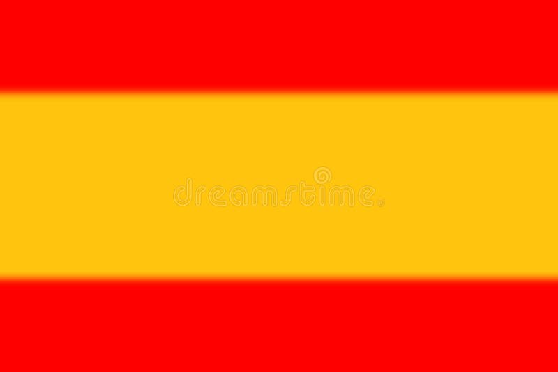 Spain. Flag of Spain. Llustration of the Flag of Spain. Horizontal ...