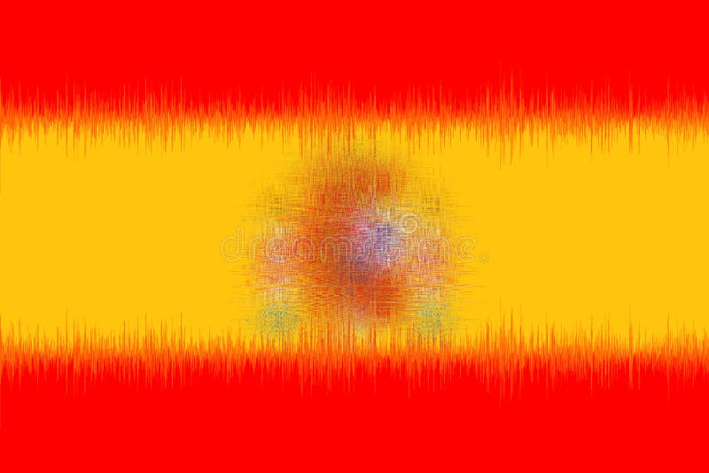 Spain. Flag of Spain. Llustration of the Flag of Spain. Horizontal ...