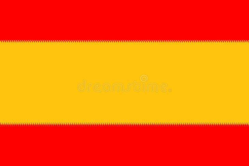Spain. Flag of Spain. Llustration of the Flag of Spain. Horizontal ...